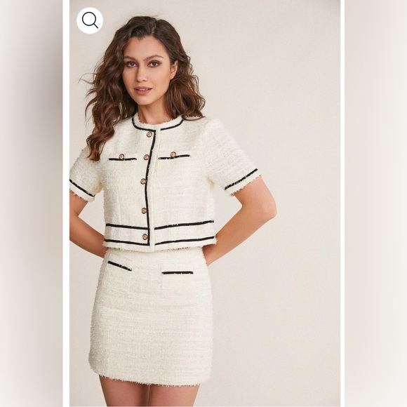 J.ING | Tops | Jing Black And White Top Skirt Set | Poshmark